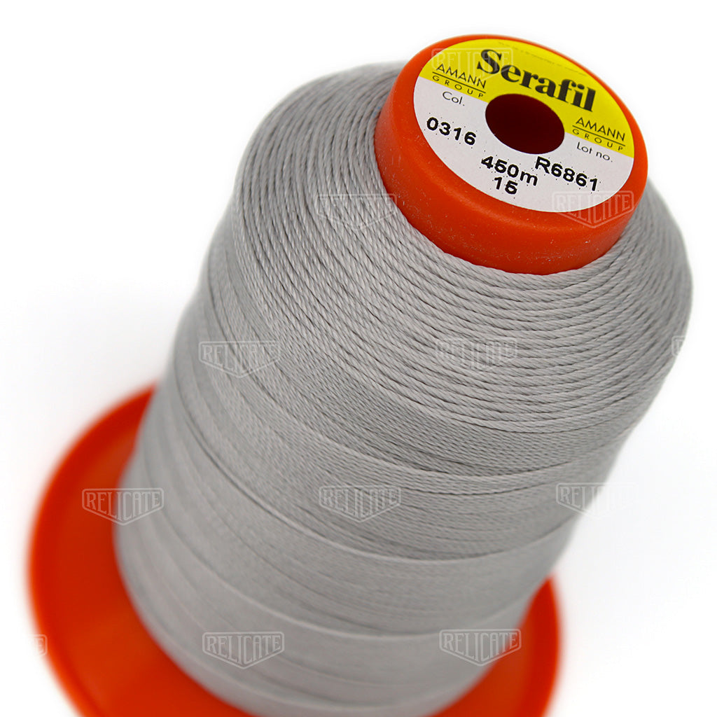 Greys/Blacks Serafil Thread 15 (TEX 210) - Relicate